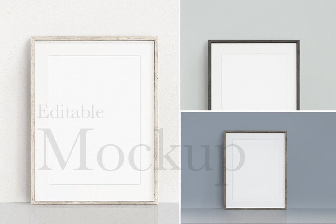3x4 Ratio Frame Mockup, Customizable Mockup, Poster Mockup, Mock Up ...