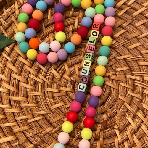 Counselor Lanyard Colorful Lanyard ID Badge Lanyard - Etsy