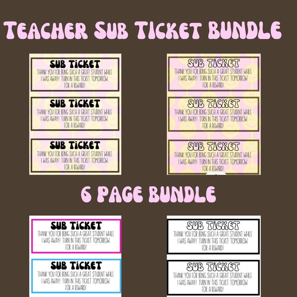 Classroom Tickets - Etsy