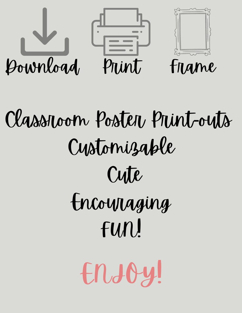 12 Editable Boho Classroom Posters Printable Wall-art - Etsy