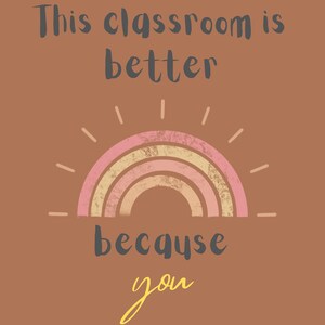 12 Editable Boho Classroom Posters, Printable Wall-art, Classroom Signs ...