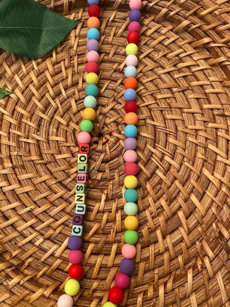 Counselor Lanyard Colorful Lanyard ID Badge Lanyard - Etsy