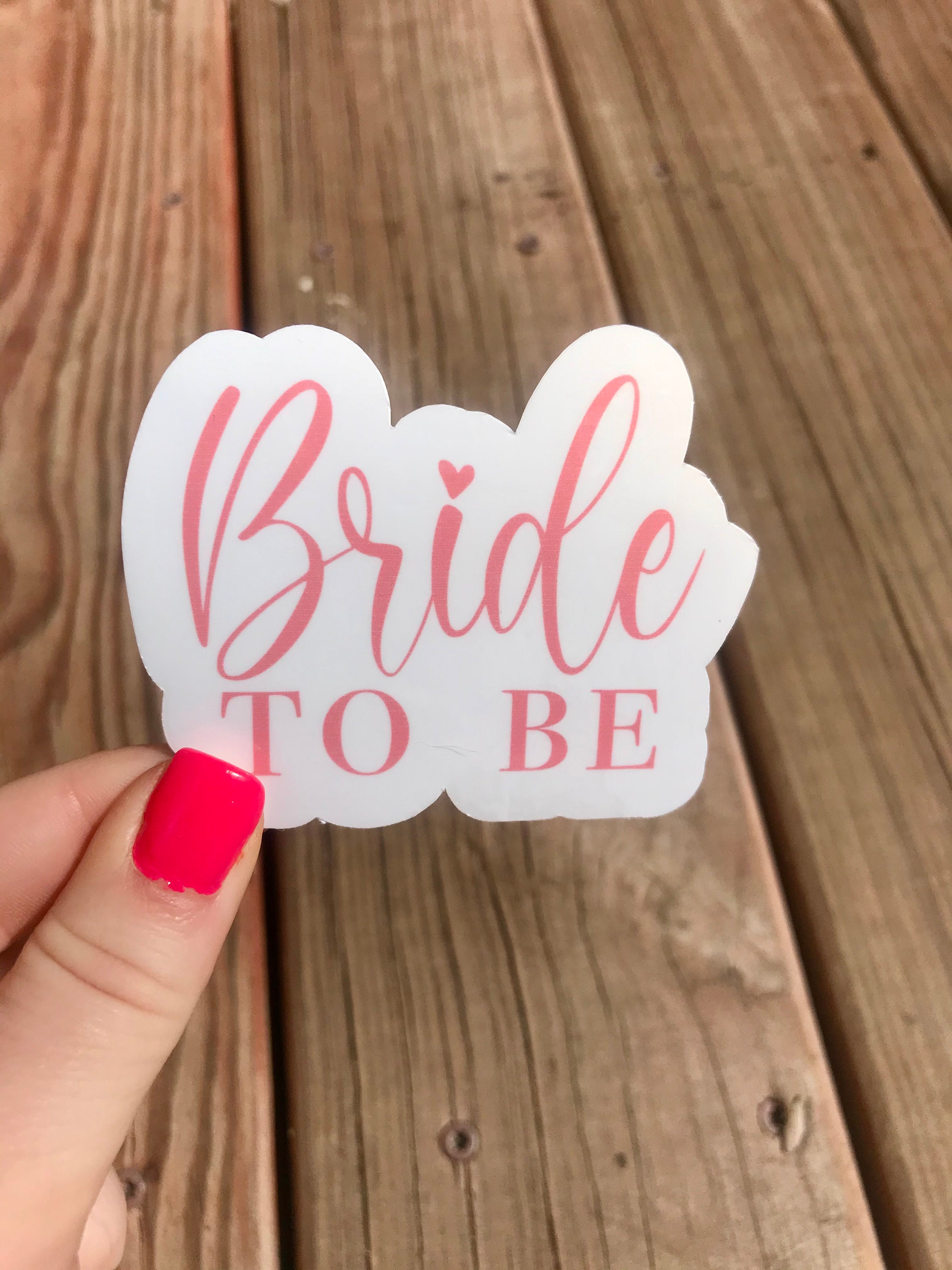 Bride To Be Wedding Sticker / Decal Wedding Future Bride | Etsy