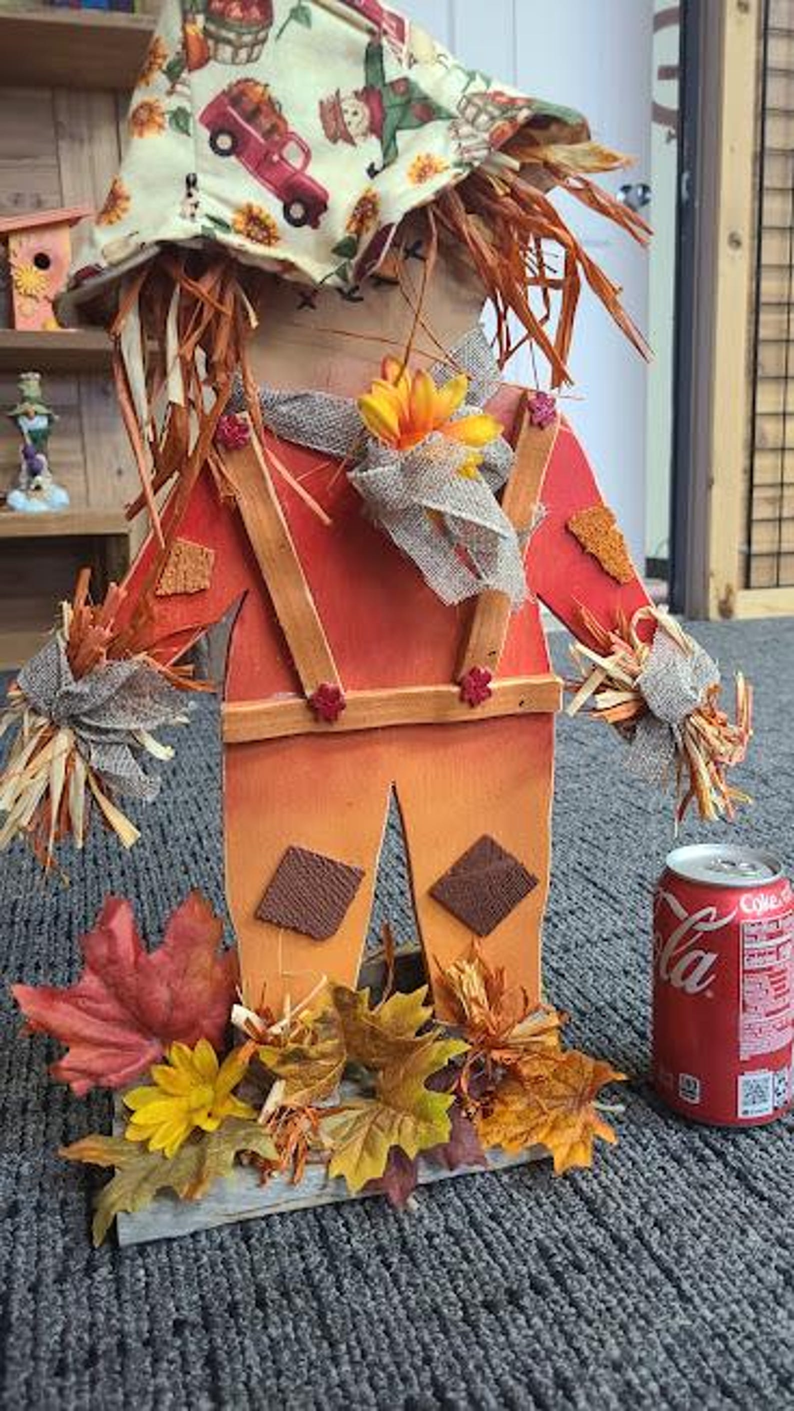 Fall Scarecrow Statue - Etsy