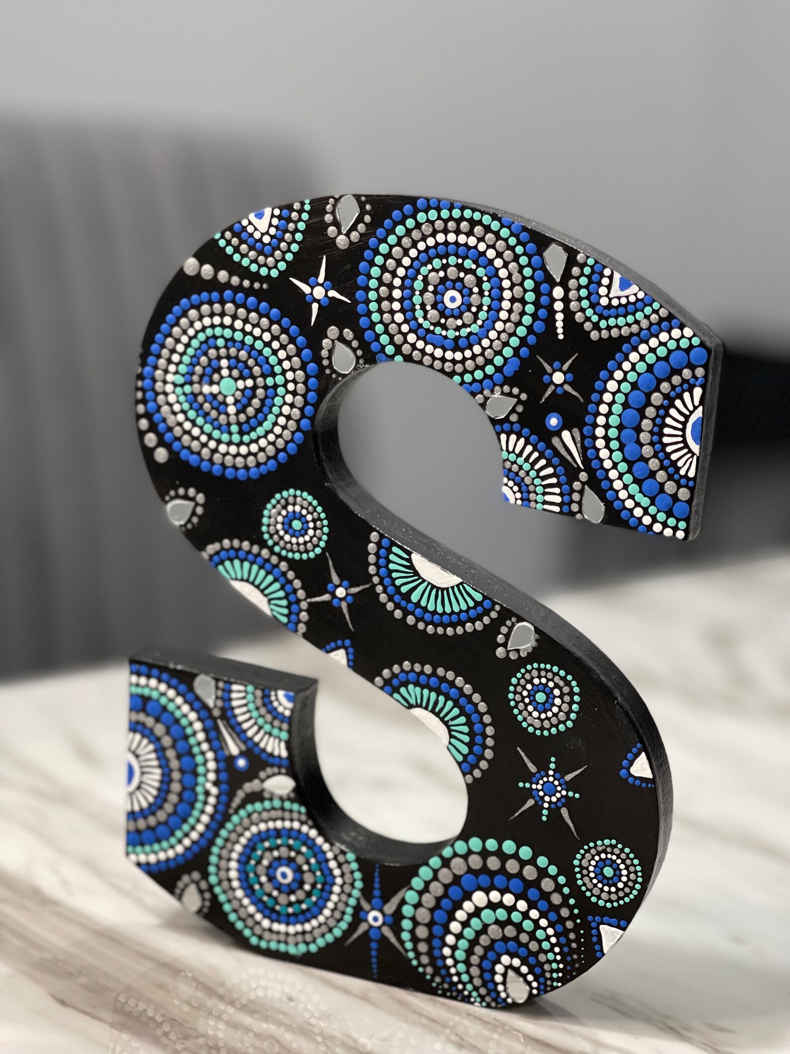 Personalized Handmade Dot Art Alphabet Letter. MADE TO ORDER - Etsy