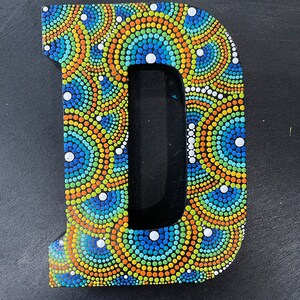 Personalized Handmade Dot Art Alphabet Letter. MADE TO ORDER - Etsy