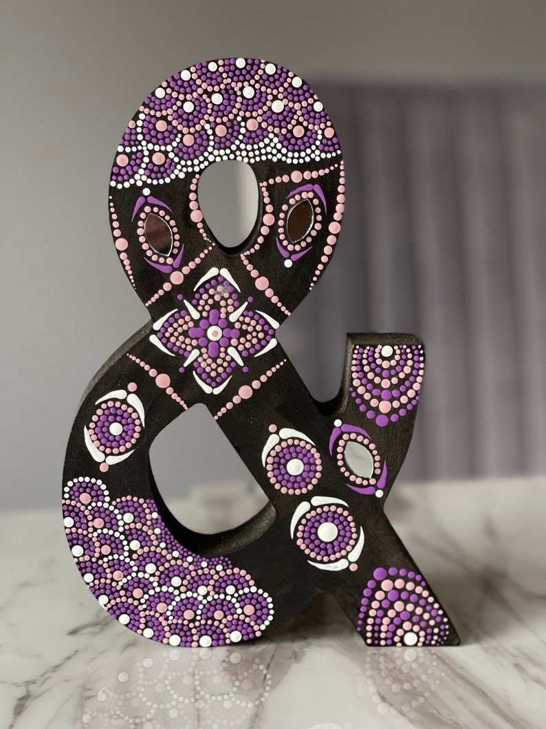 Personalized Handmade Dot Art Alphabet Letter. MADE TO ORDER - Etsy