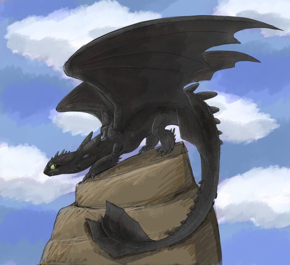 Night Fury Download /httyd / How to Train Your Dragon - Etsy