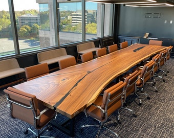 Live Edge Conference Table - Etsy