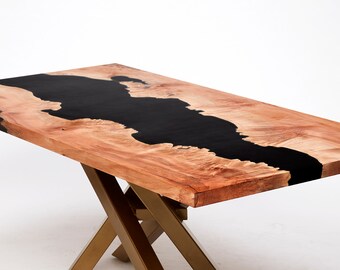 Maple Burl Epoxy Table - Etsy