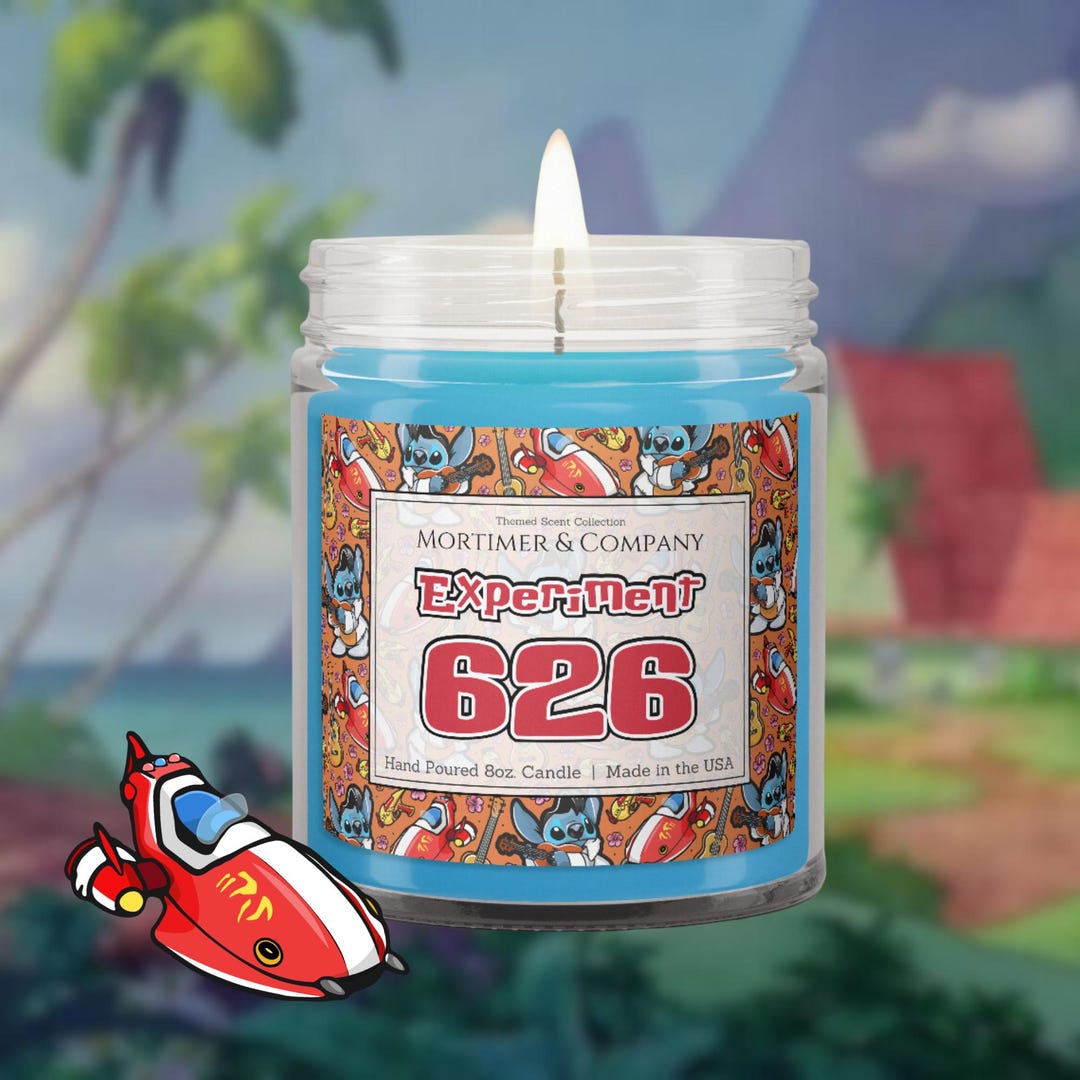 Experiment 626 Disney Candle | Lilo and Stitch Inspired Home Fragrance ...