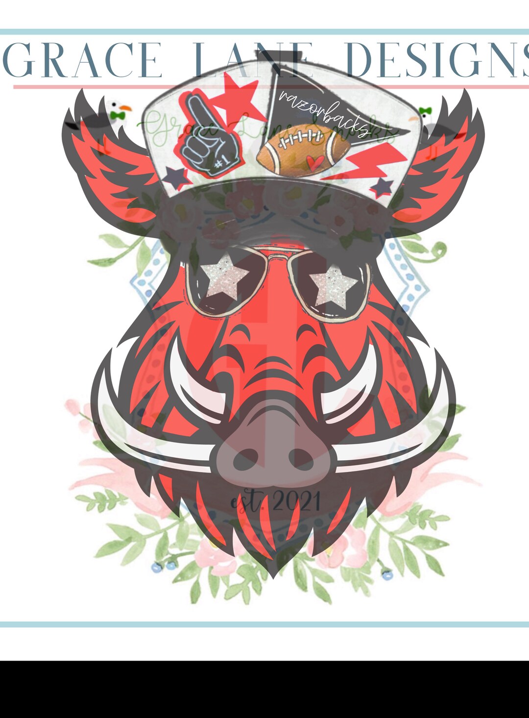 Mascot Trucker Hat Png Hand Drawn Procreate Digital Download Tailgate ...