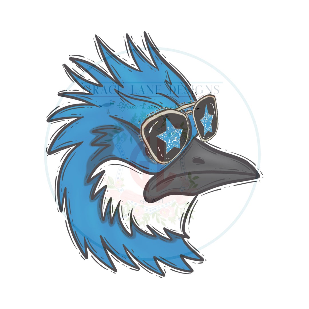 Royal Blue Blue Jays Png Hand Drawn Procreate Digital Download Tailgate ...