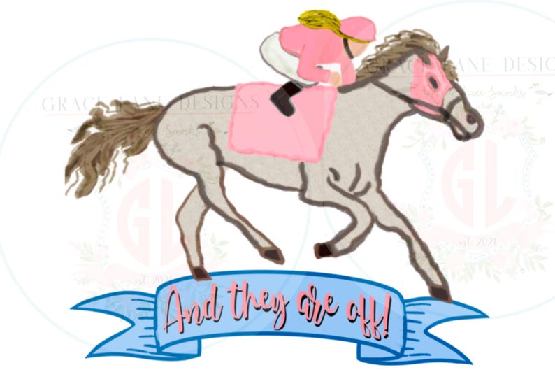KENTUCKY DERBY PNG Hand Drawn Procreate Watercolor Digital Download ...