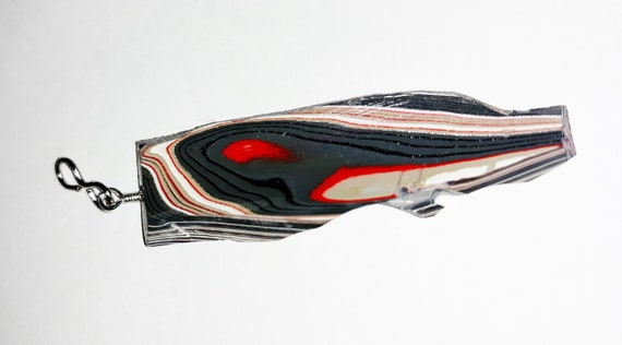 Shaved Cross section Stalactite-Cut True Fordite Pend… - Gem