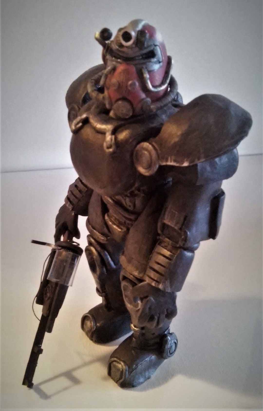 Fallout T-51b Power Armor Handcrafted Static Display 7" Sculpt OOAK ...