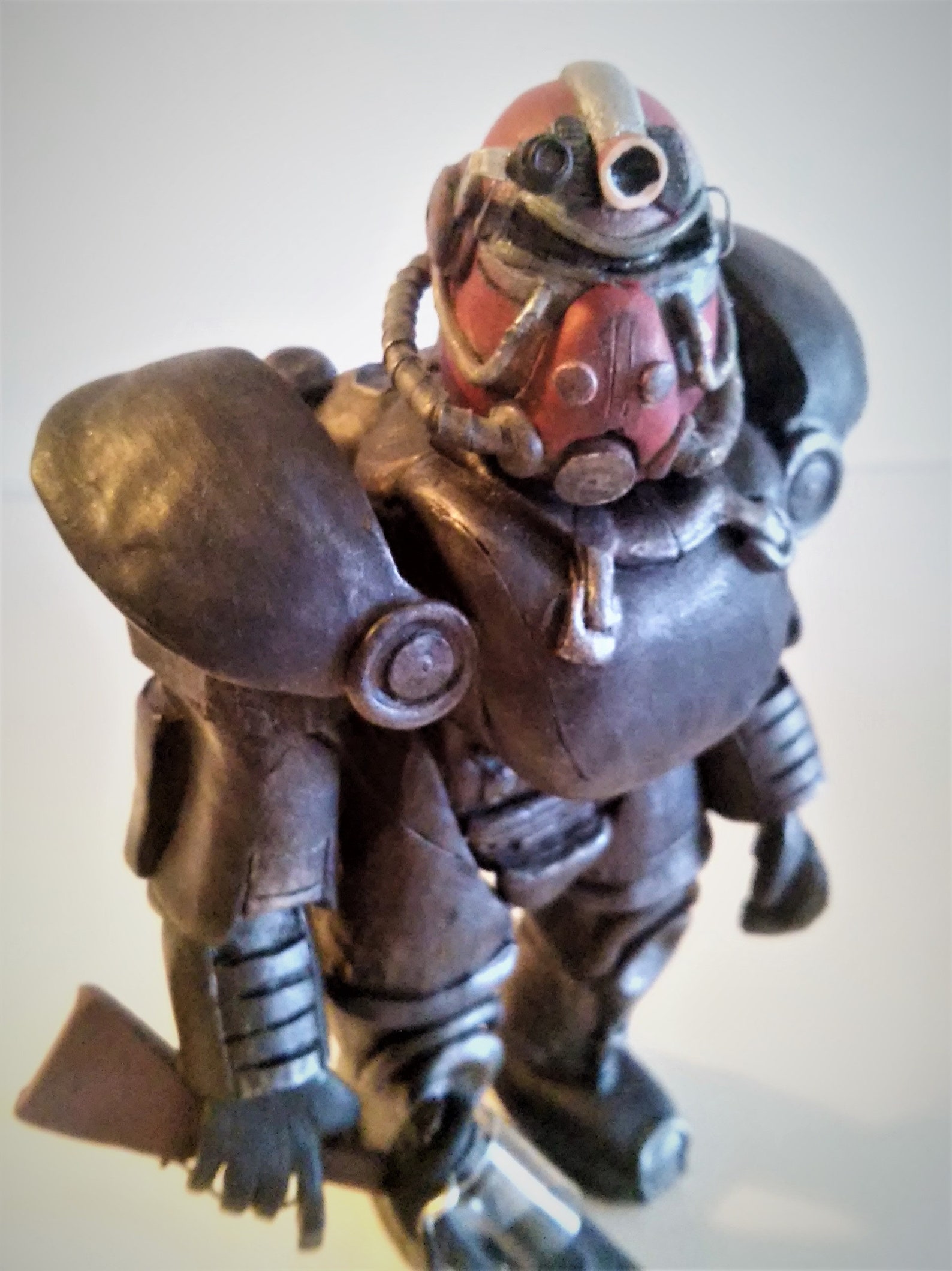 Fallout T-51b Power Armor Handcrafted Static Display 7" Sculpt OOAK ...