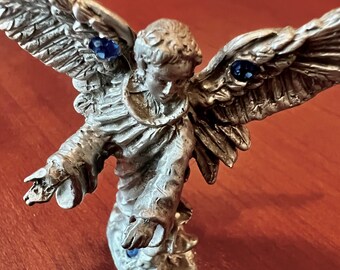 Pewter Angel Figurine - Etsy