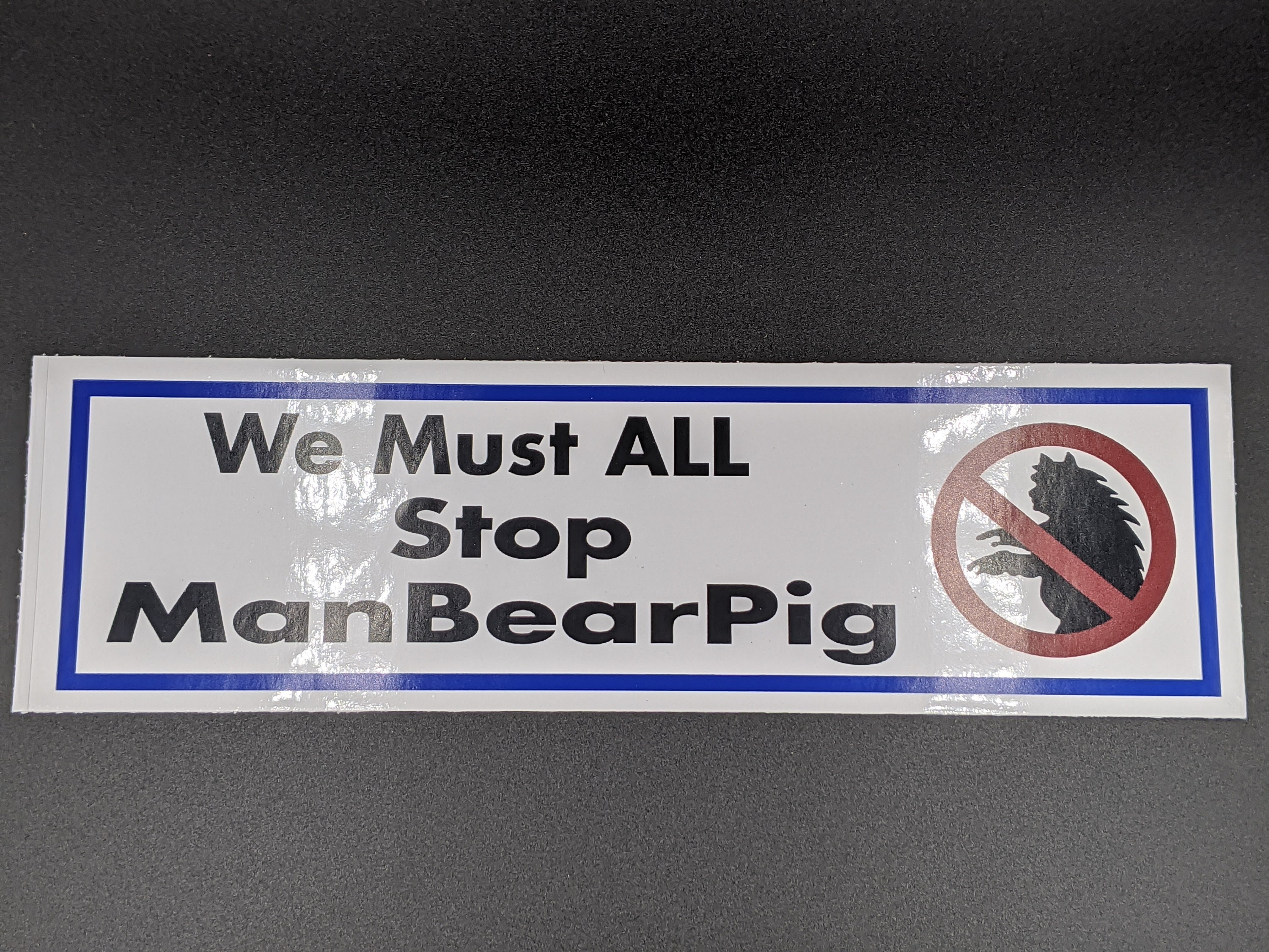 ManBearPig Bumper Sticker | Etsy