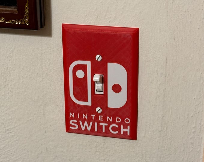 Nintendo Switch Light Switch Plate (rocker Switch) - Etsy