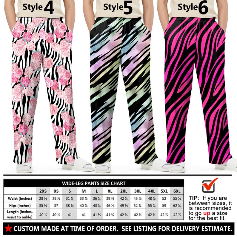 Men's Zebra Stripes Pants #1 - Wide Leg Pants - Animal Print Pants ...