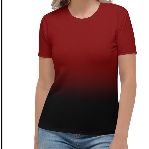 Red Ombre Shirt - Etsy