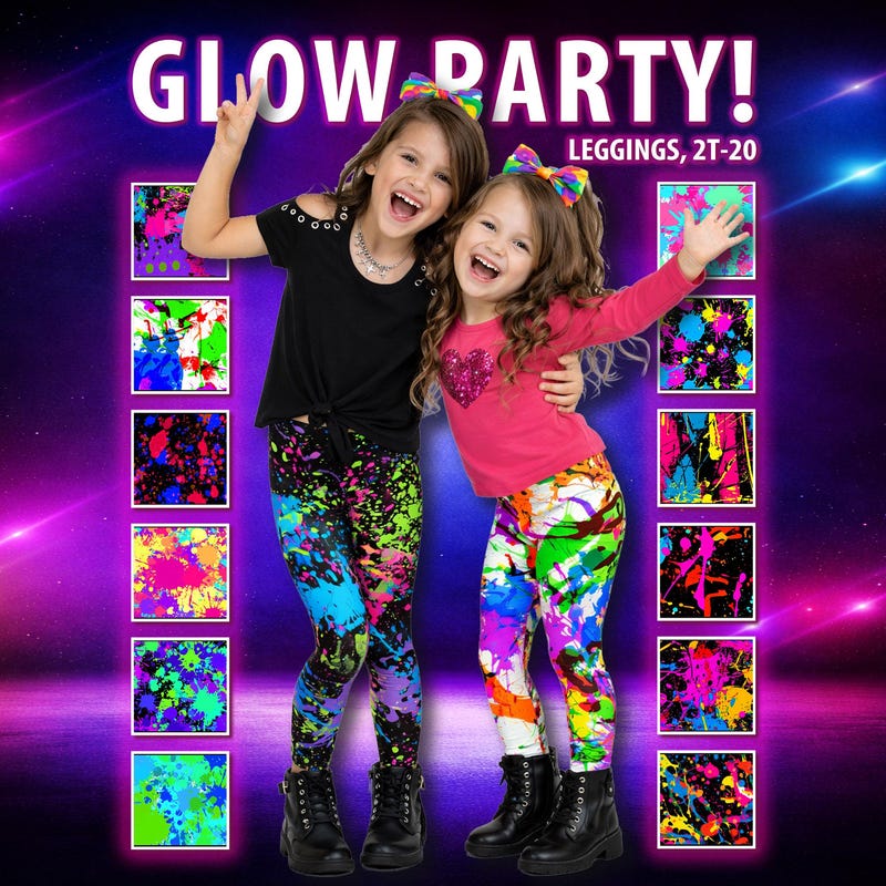 Girl Neon Leggings - Etsy