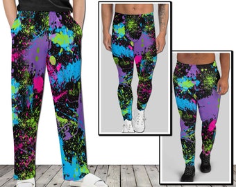 Neon Splatter Pants - Etsy