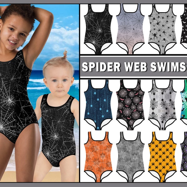 Gothic Kids Swimsuit - Etsy