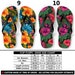 Tropical Flowers Unisex Flip Flops 1 Floral Hibiscus Beach Island ...