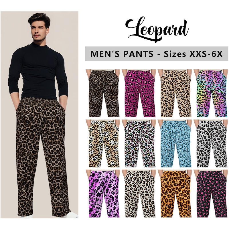 Cheetah Print Pants - Etsy
