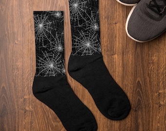 Black Spider Web Socks - Etsy