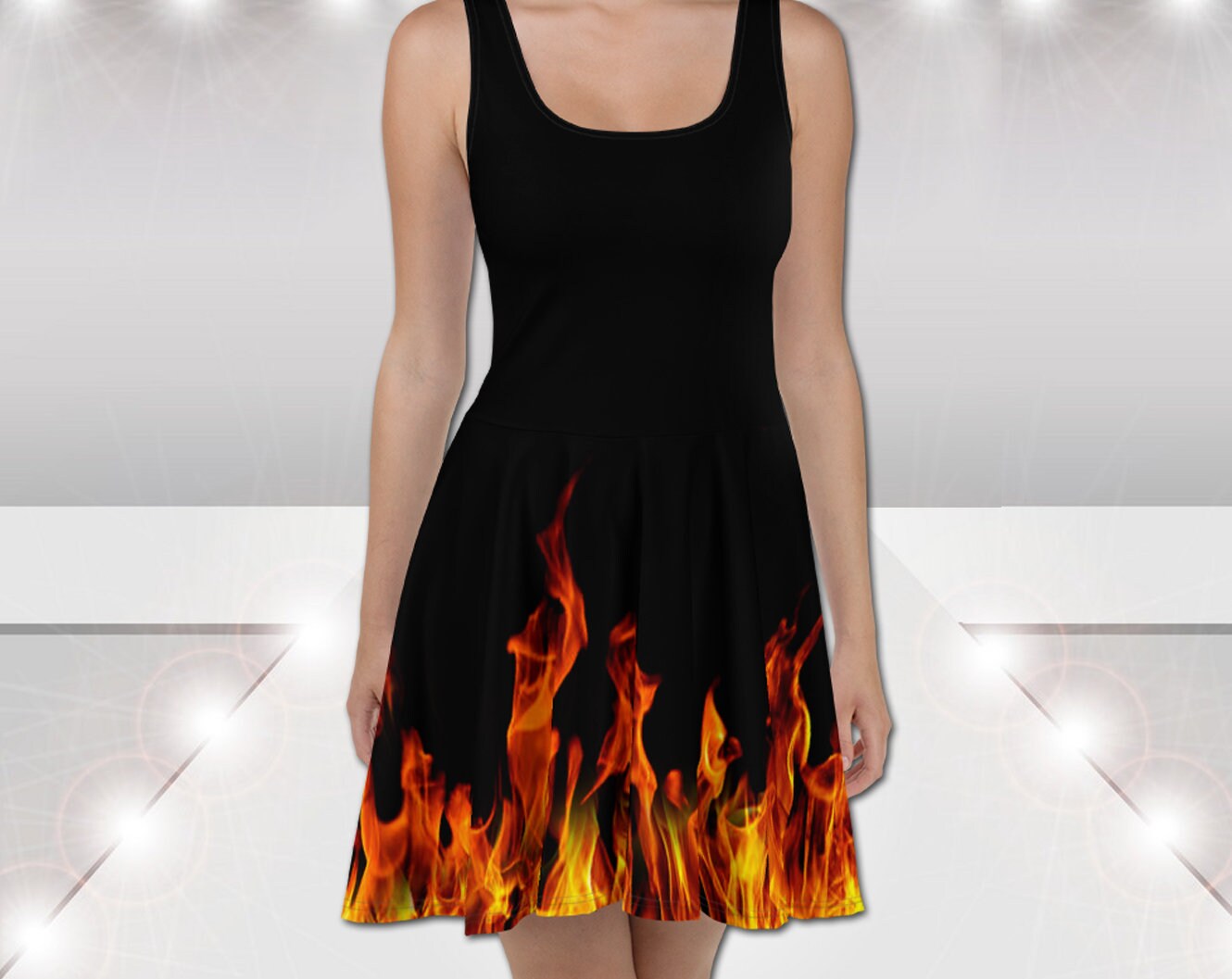 Catching Fire Black Dress