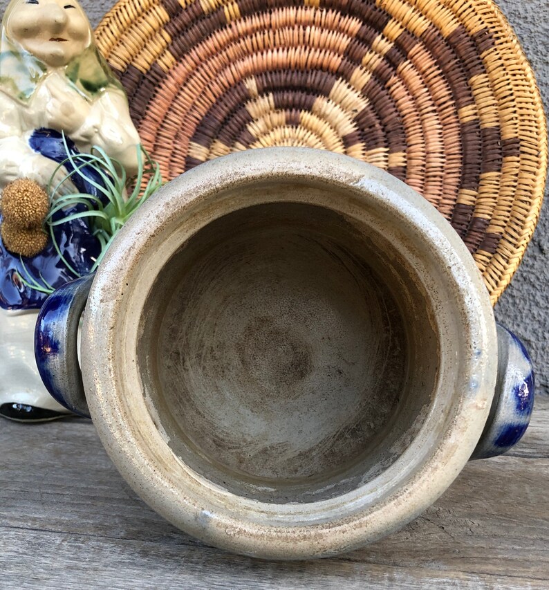 German Pottery Salt Glaze Planter / Cache Pot W/ Handles / - Etsy