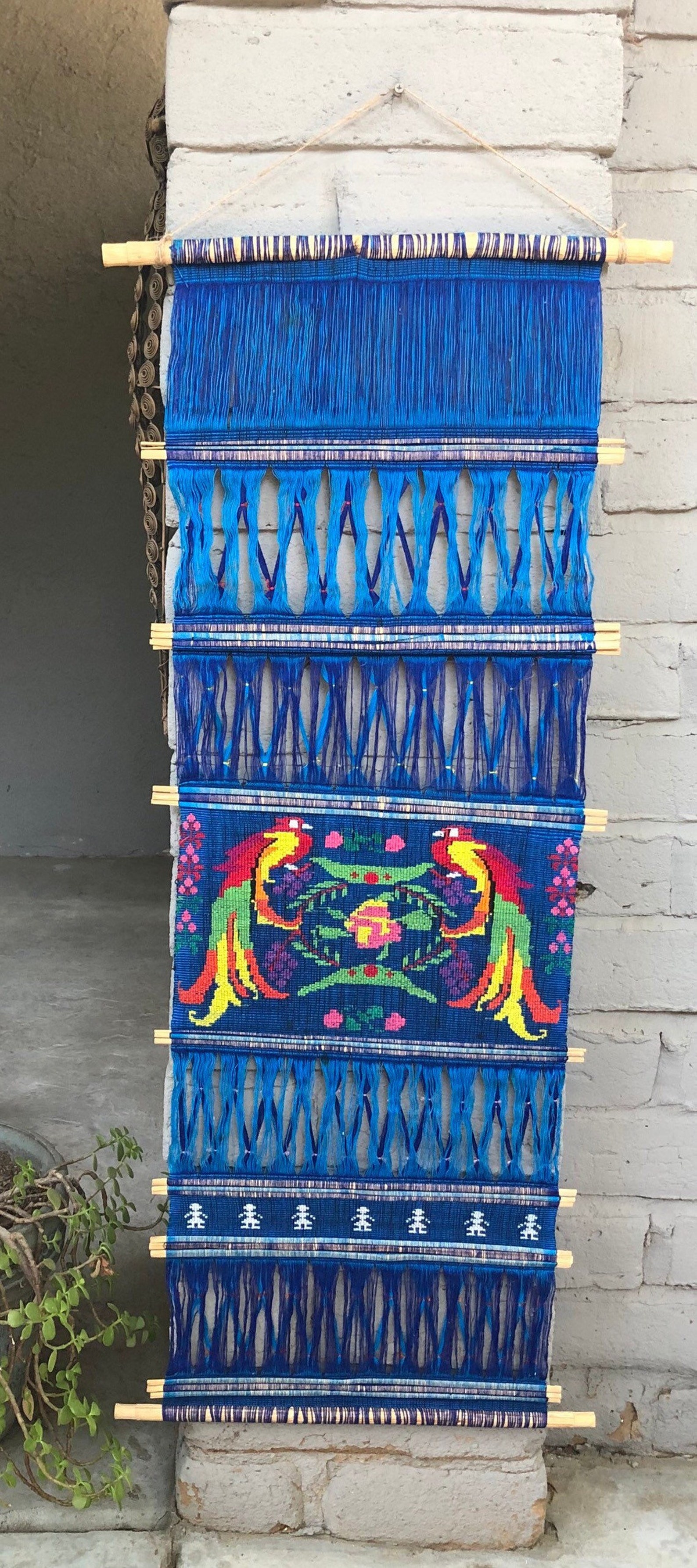 Vintage Woven South American Multi Colored Tapestry / Wall - Etsy