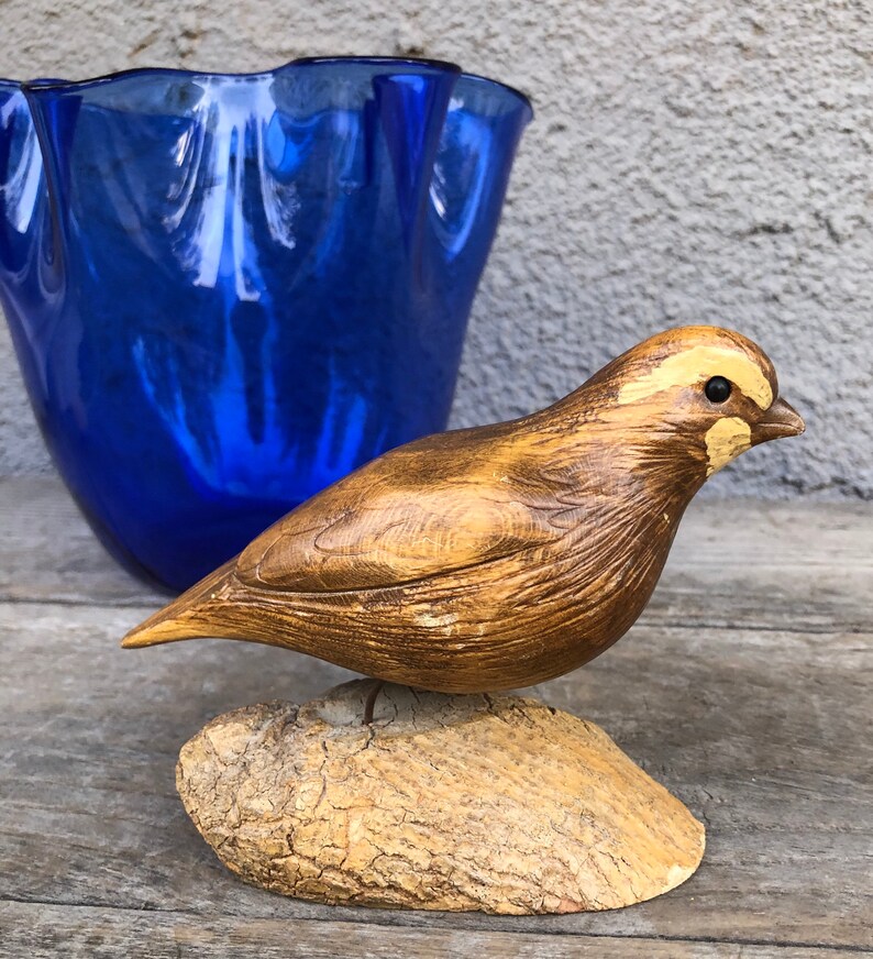 Vintage Wooden Hand Made Bird / Figurine Hand Carved | Etsy