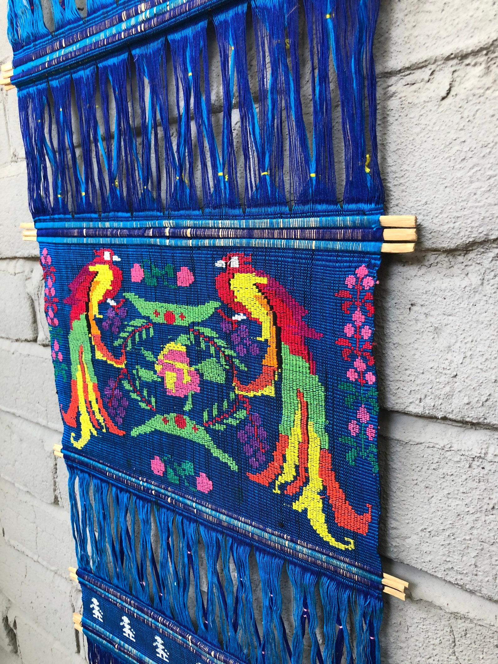 Vintage Woven South American Multi Colored Tapestry / Wall - Etsy