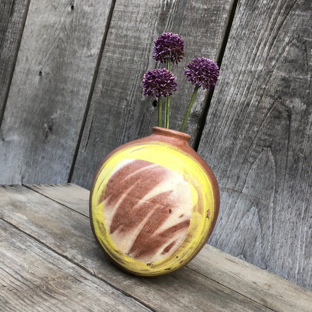 Vintage Clay / Terracotta / Ceramic Pottery Vase - Marked Anderzon 94 ...