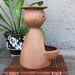 Stoneware Designs West/sdw -california Pottery-clay Gnome/man Candle ...