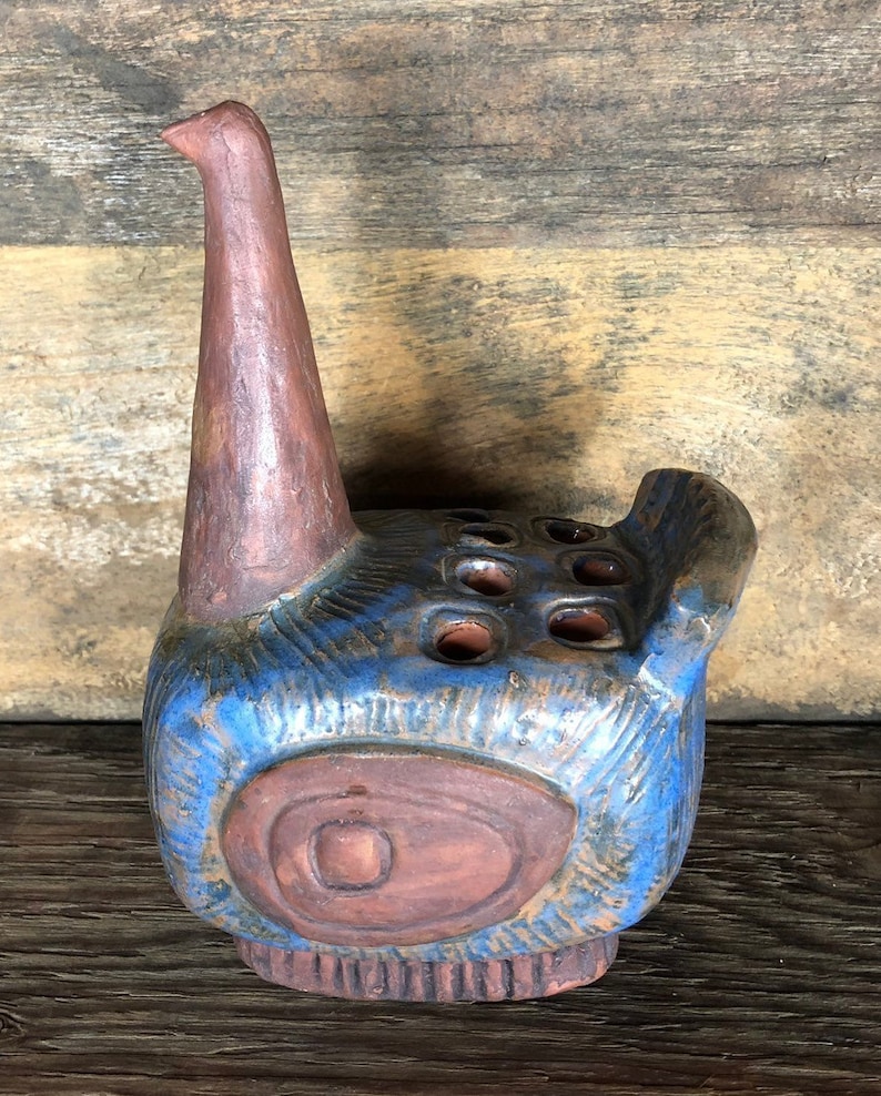 Ceramic Peacock /figurine/sculpture by Swedish Designer Lars Bergsten ...