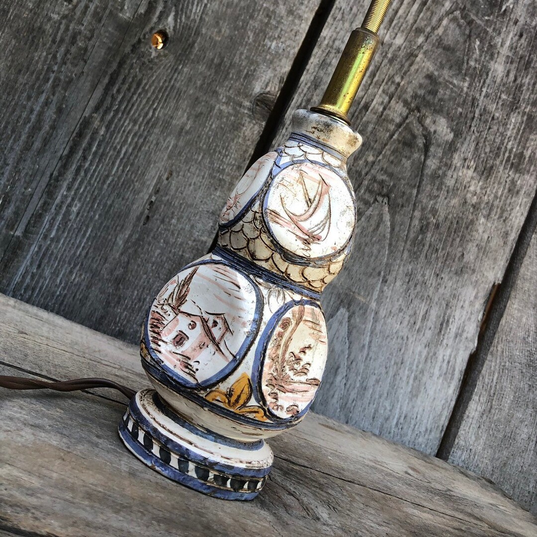 Italian Vintage Toscana Style Ceramic Accent / Table Lamp - Pottery ...