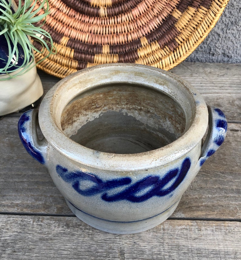 German Pottery Salt Glaze Planter / Cache Pot W/ Handles / - Etsy