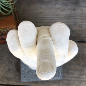 Hand Art Sculpture / Statue -middle Finger Hand Gesture -plaster / Cast ...