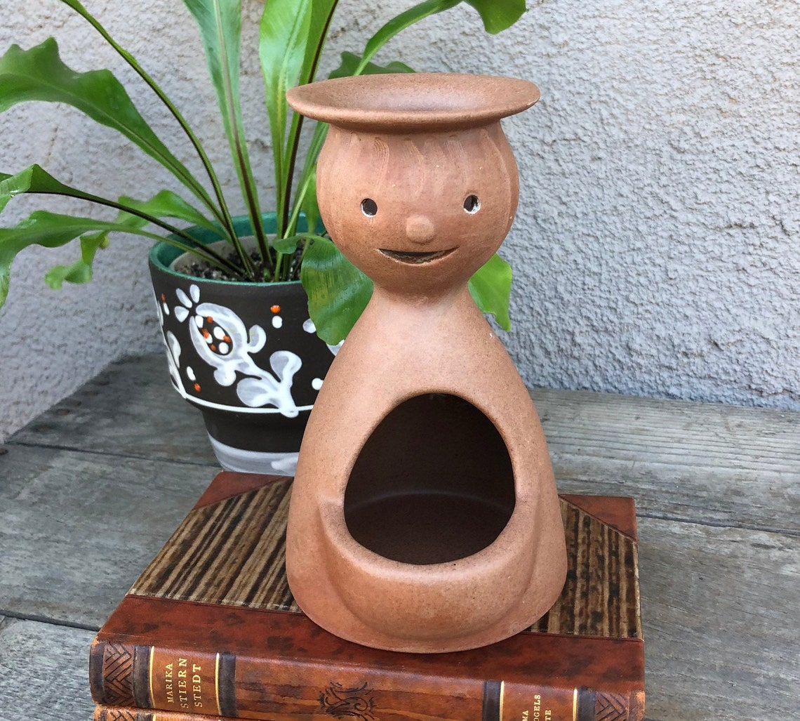 Stoneware Designs West/sdw california Pottery-clay Gnome/man - Etsy
