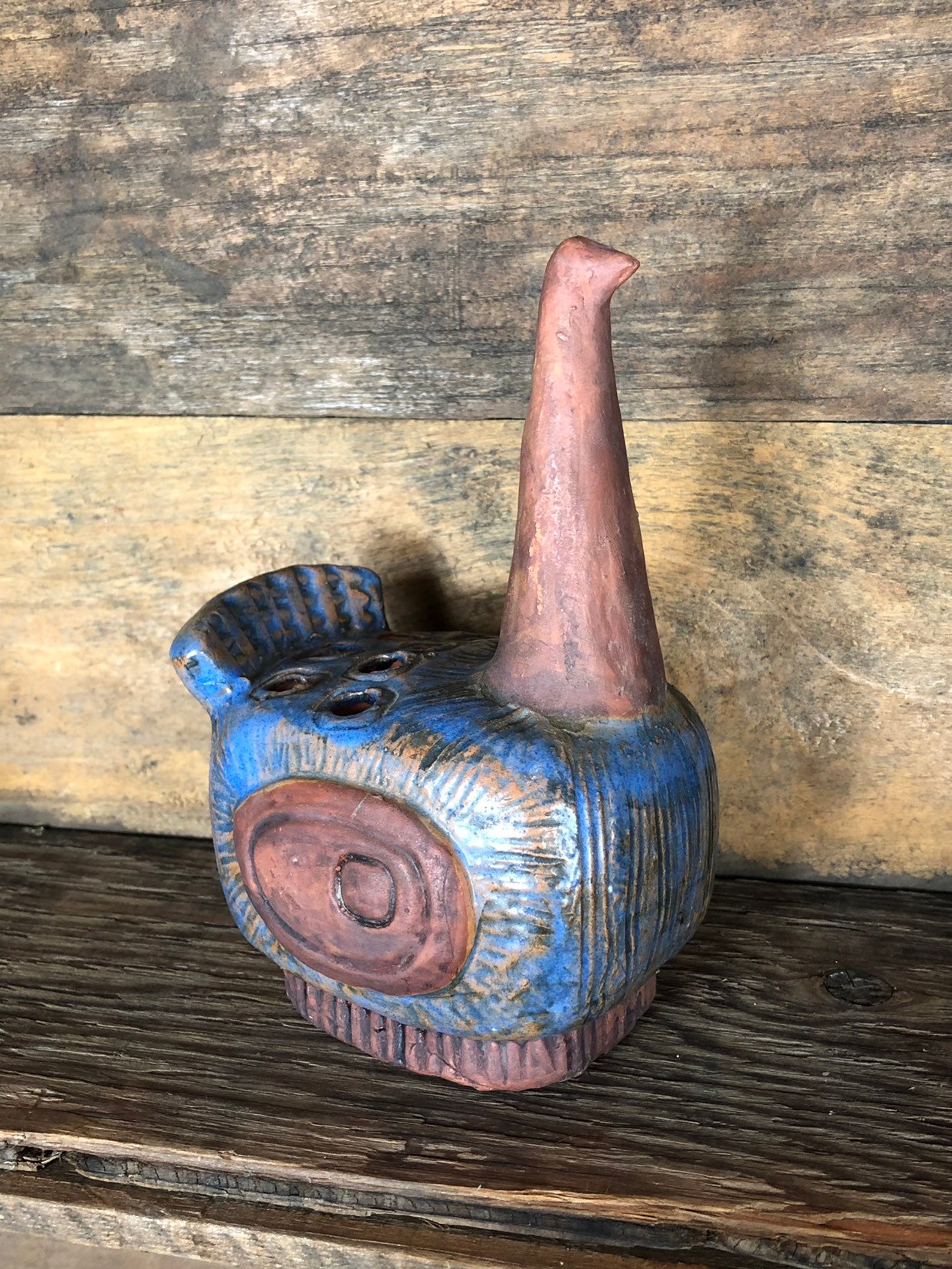 Ceramic Peacock /figurine/sculpture by Swedish Designer Lars Bergsten ...