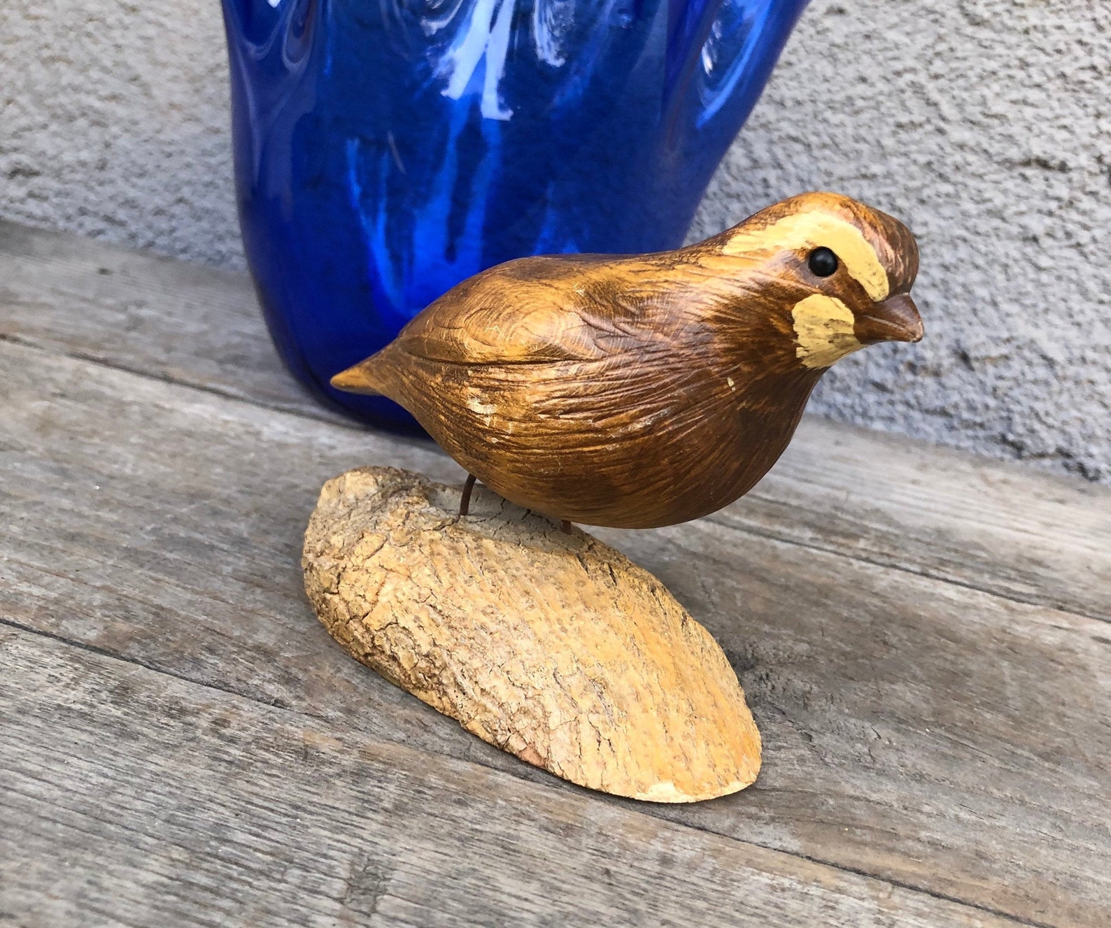 Vintage Wooden Hand Made Bird / Figurine Hand Carved | Etsy