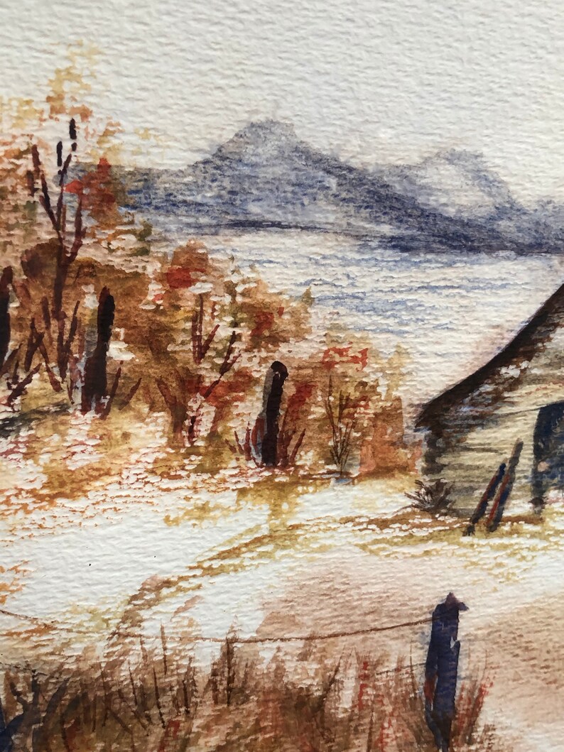 Original Signed Framed Painting / Wall Art / Wall Hanging-farm/barn ...