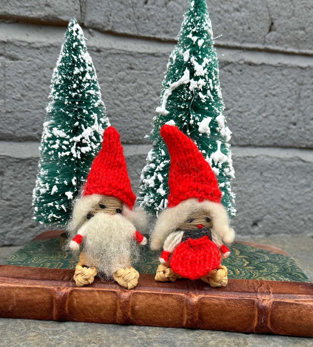 Swedish Santa Claus and Mrs Claus / Couple / Tomte Figurines - Tomte ...