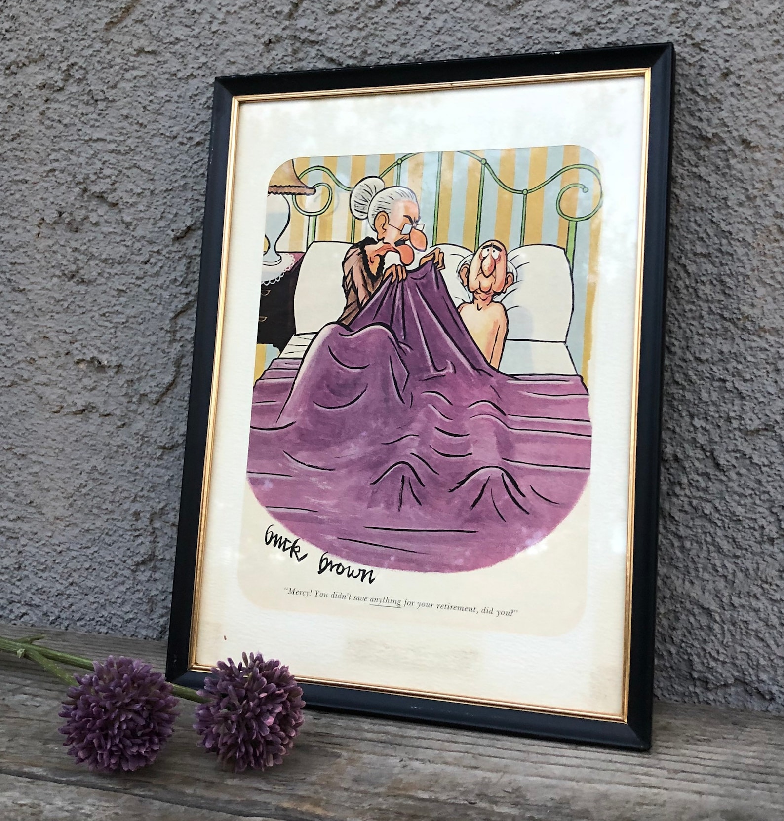 Playboys Naughty Granny Cartoon by Robert Buck Brown | Etsy