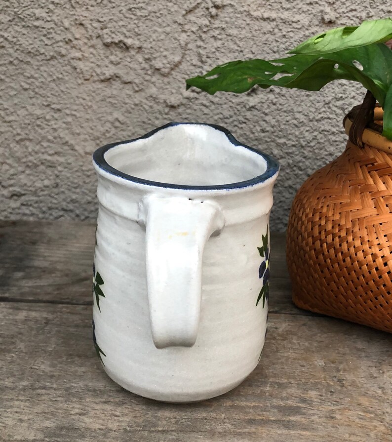 Stoneware Pottery Creamer - Small Ceramic Pitcher/jug - Vase- Hand ...
